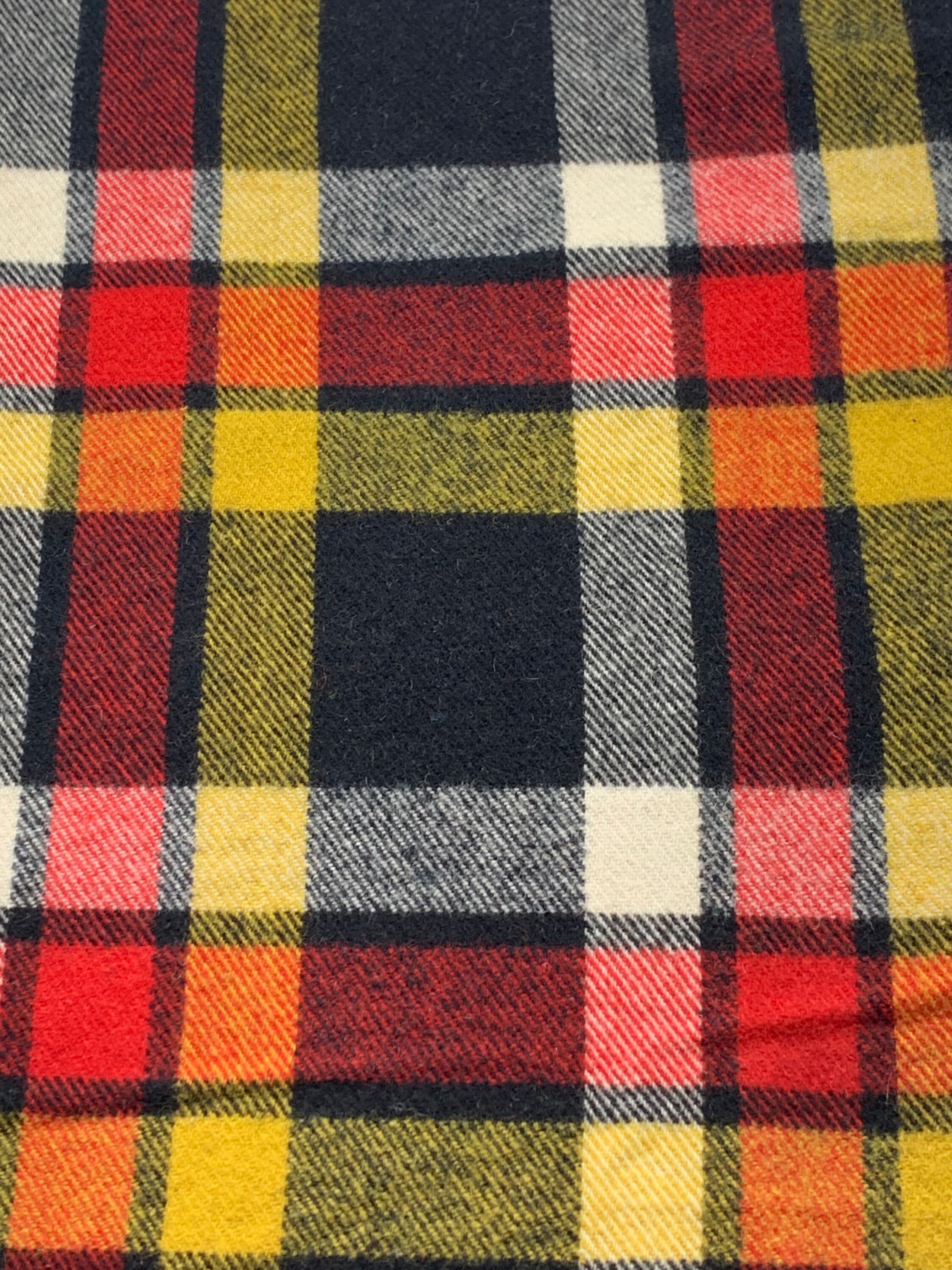 Fabric Plaid Material Vintage Fabric Sewing Project Gifts | Etsy