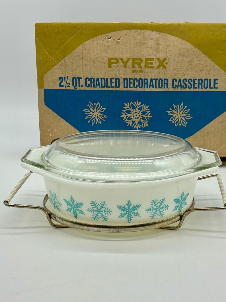 Pyrex Casserole Dish, Black Tulip, Blue Snowflake, Golden Hearts ...