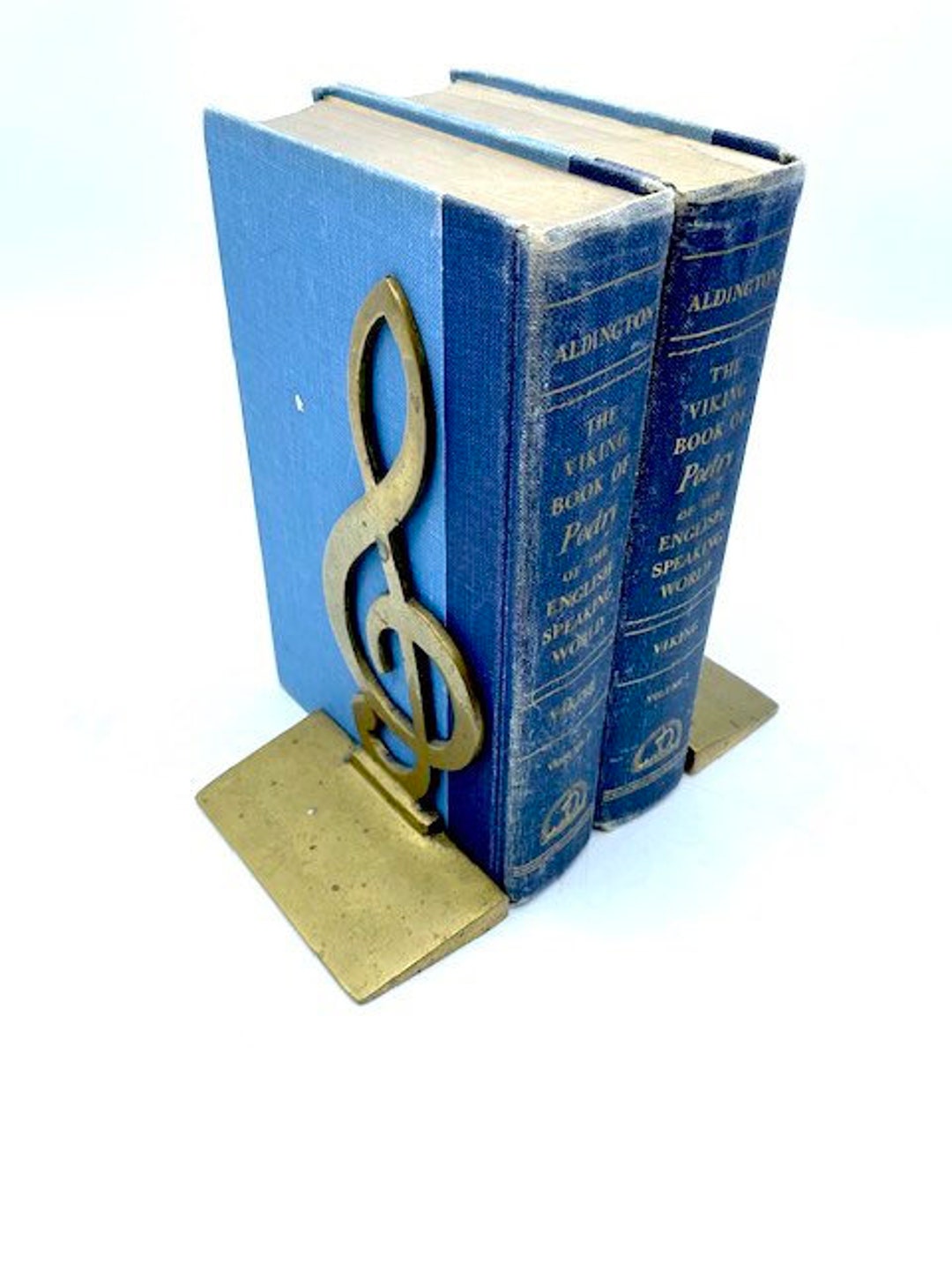 Bookends, Brass Music Note Bookends, Vintage Bookends, Home Office ...