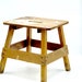 Vintage Wood Stool Painters Step Stool Small Bench Hand - Etsy