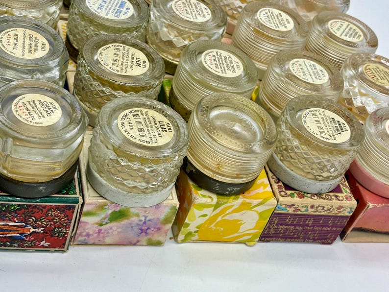 Avon Glass JARS of Cream Perfume, Instant Collection Jars, Avon Vintage ...