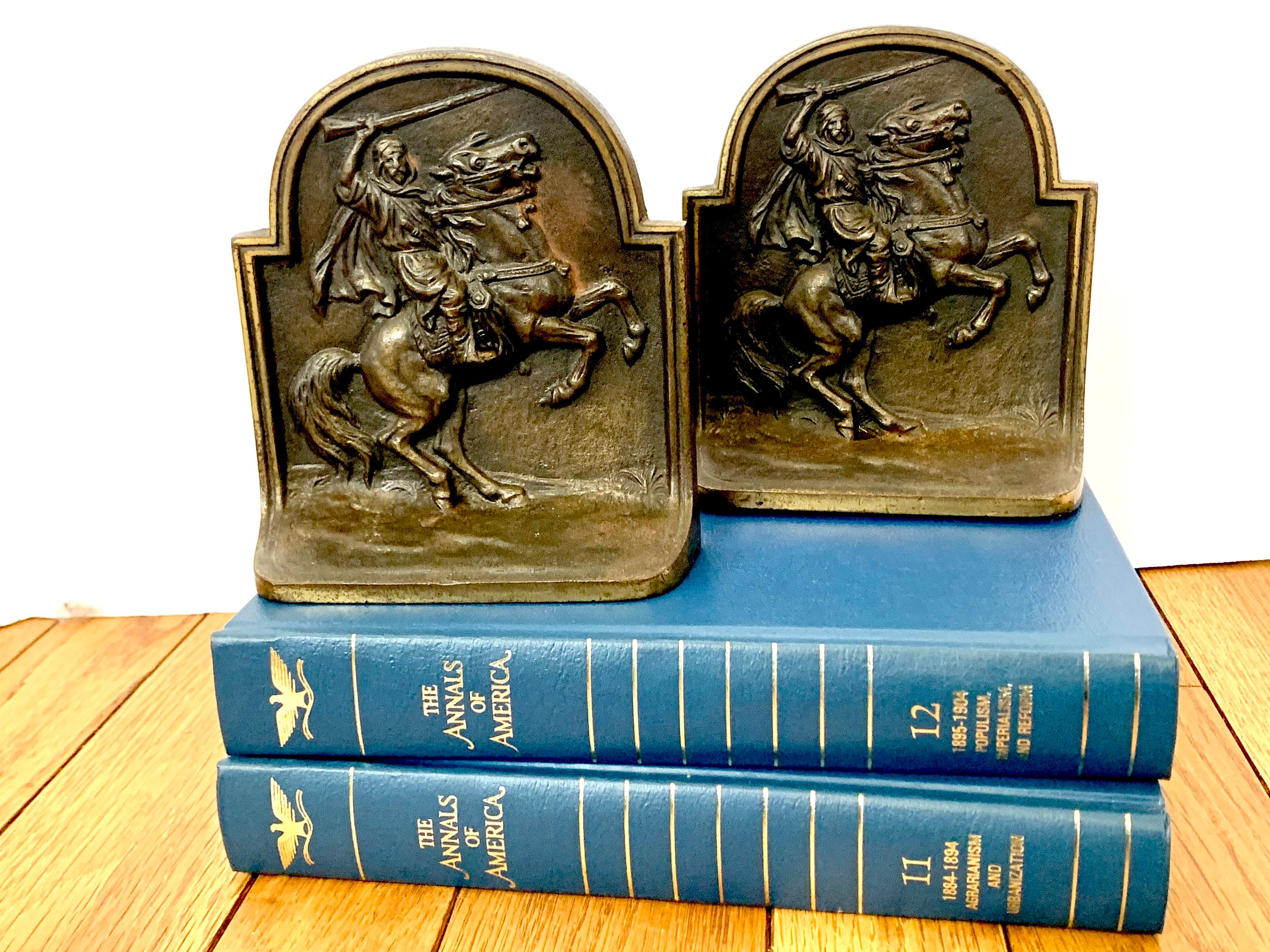Bookend Hubley 314 Bookends Arabian Horse and Rider - Etsy.de
