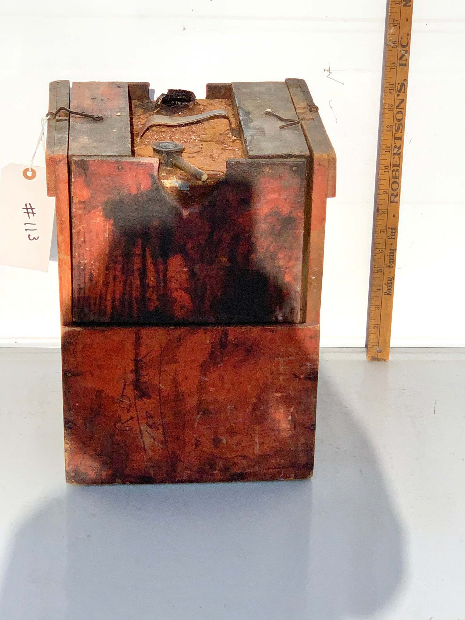Primitive Tipping Can Gem Can Co. Wood Box Kerosene Can - Etsy