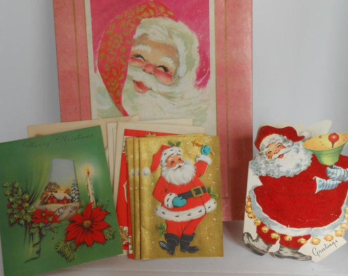 Vintage Christmas Cards and Box - Etsy