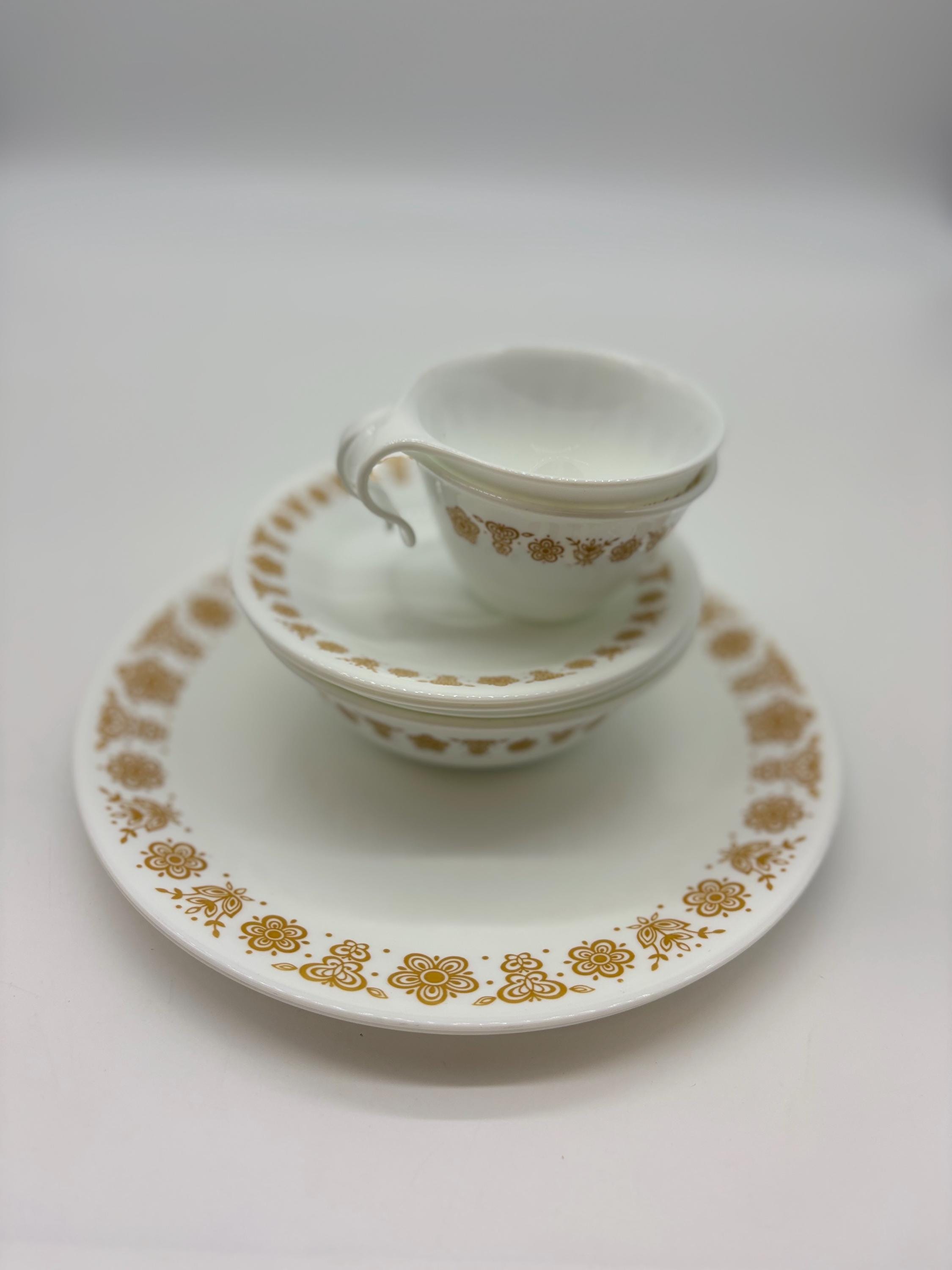 Corelle Pattern by Corning and Pyrex Gold Butterfly Dish Set. - Etsy