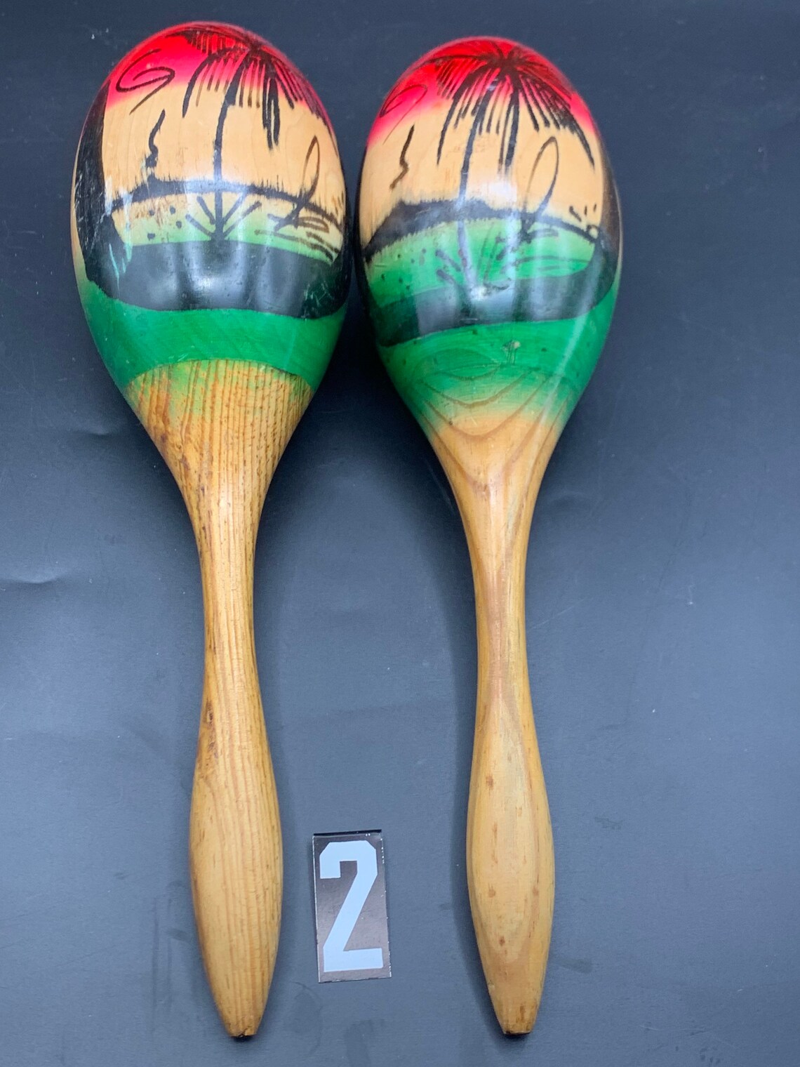Vintage Maracas Hand-made Maracas With Wooden Handle and Hand - Etsy