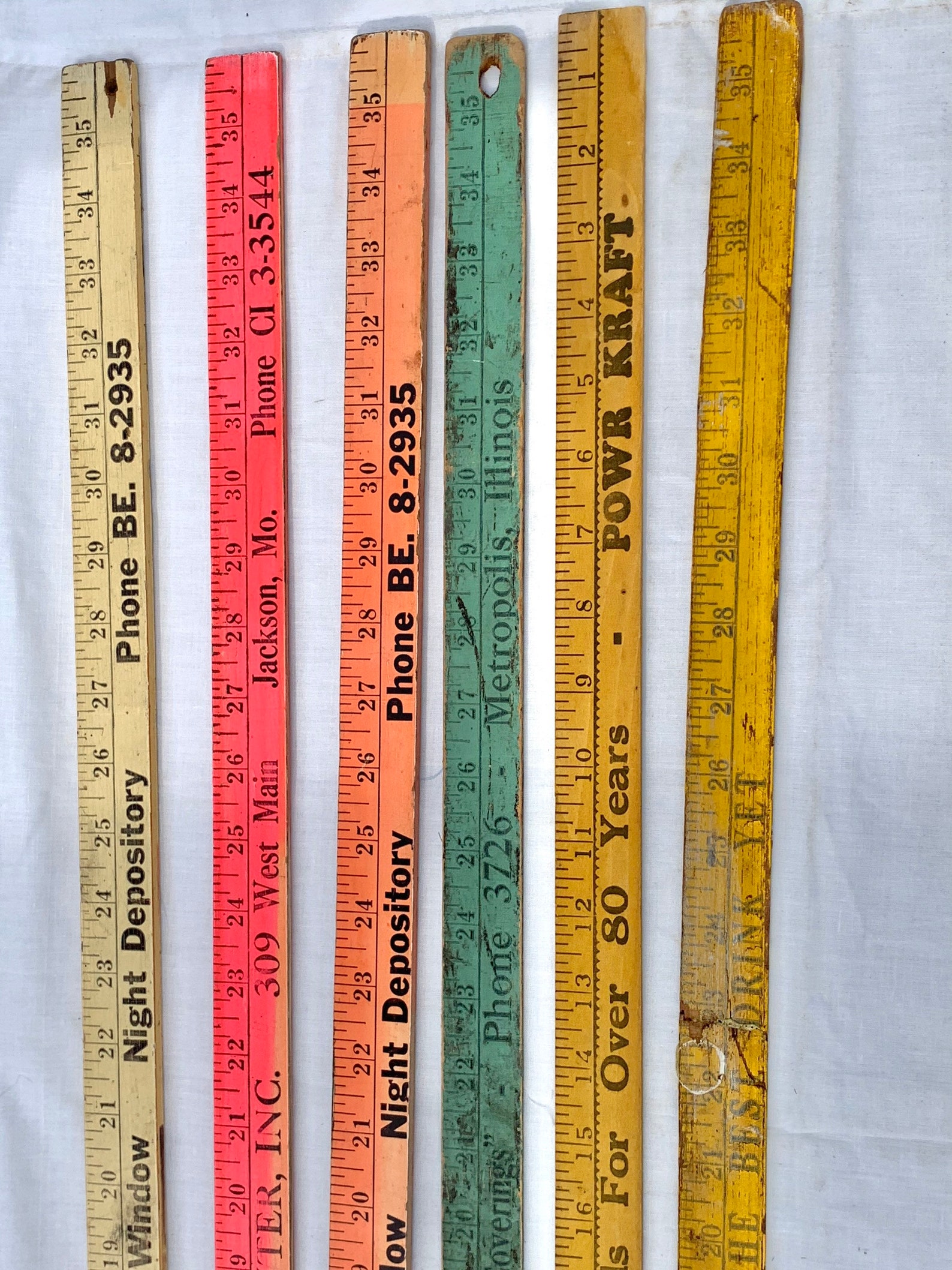 Wood Yardsticks Wooden Advertising Grapette Bottleing Co | Etsy