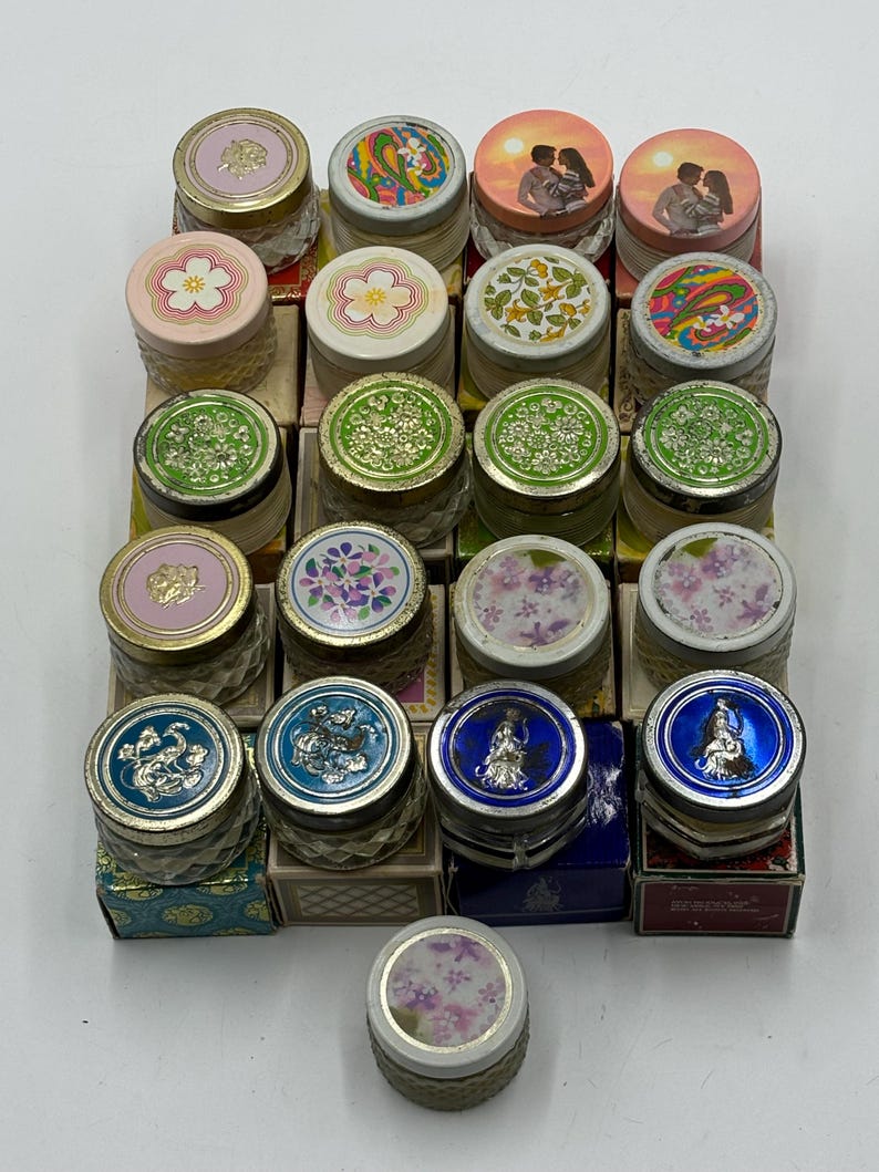 Avon Glass JARS of Cream Perfume, Instant Collection Jars, Avon Vintage ...