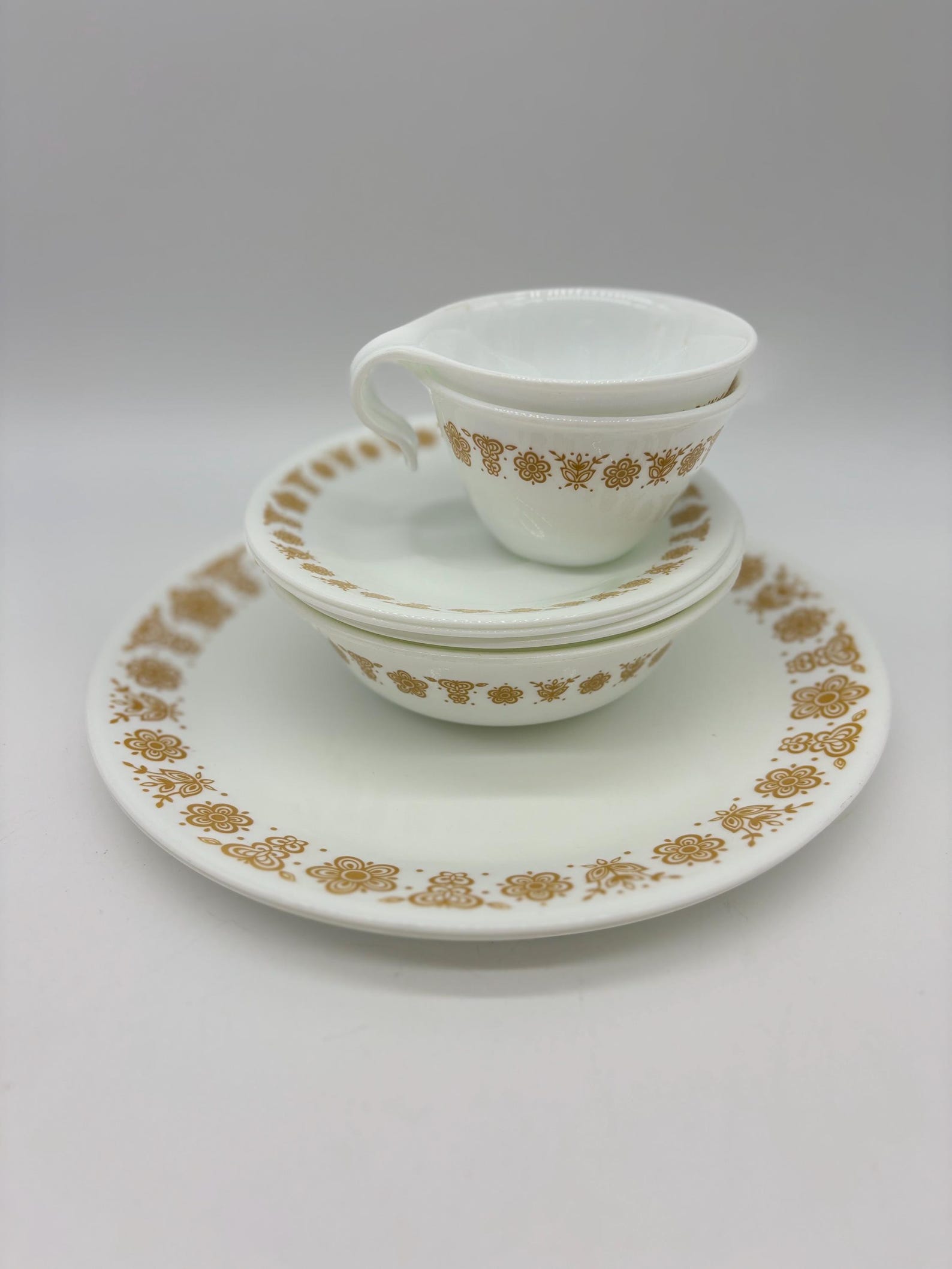 Corelle Pattern by Corning and Pyrex Gold Butterfly Dish Set. - Etsy
