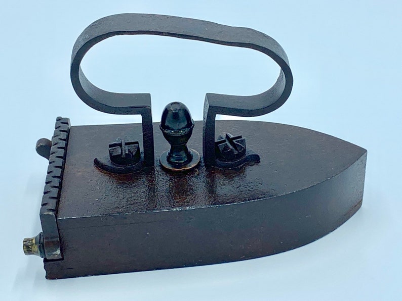 Vintage Stone Iron Heavy Cast Metal European Press Iron Late | Etsy