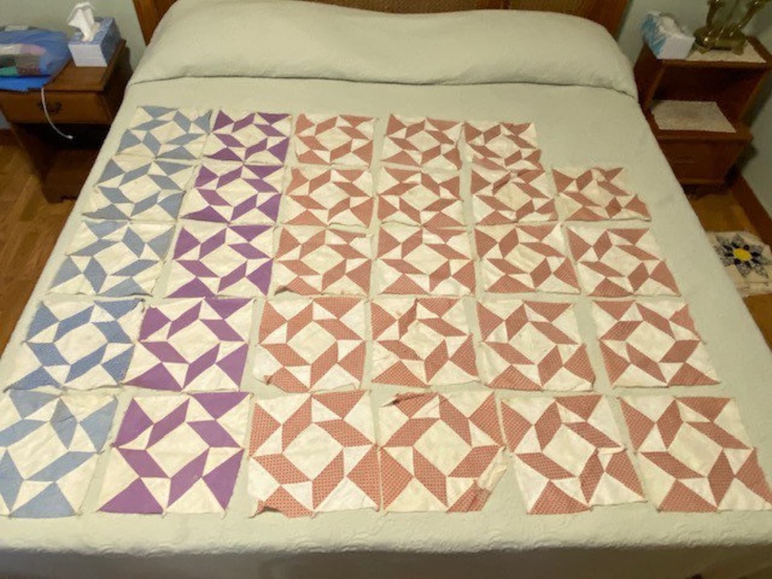 Quilt Blocks Vintage Hand Made Blocks for Quilting Sewing - Etsy