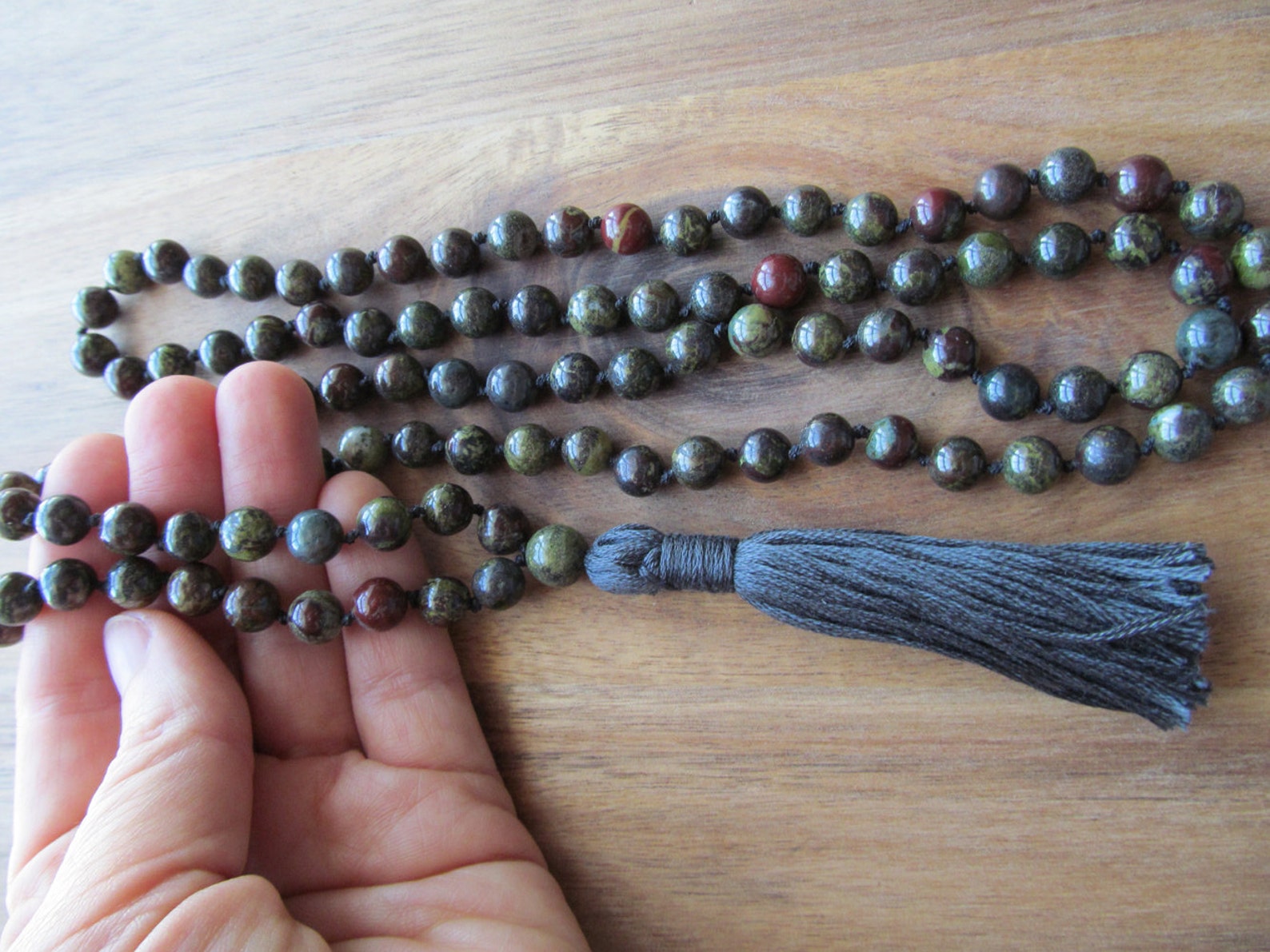 Dragon Blood Jasper Mala Bloodstone Mala Beads 108 Bead | Etsy