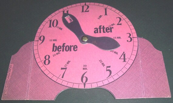 1964 Cardboard Stand-up Teaching Clock | Etsy