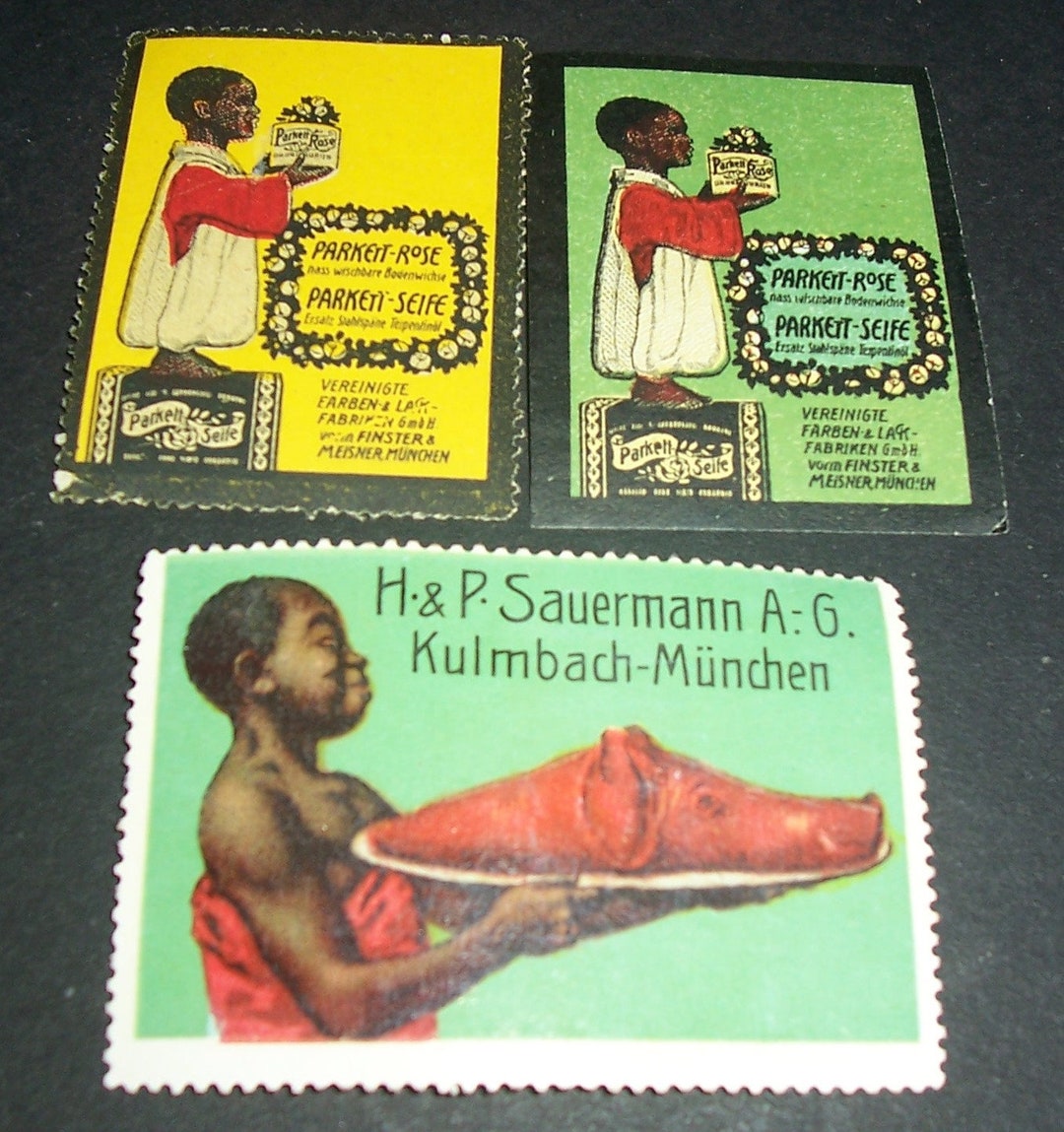 Three 1920s German Poster Stamps - Etsy