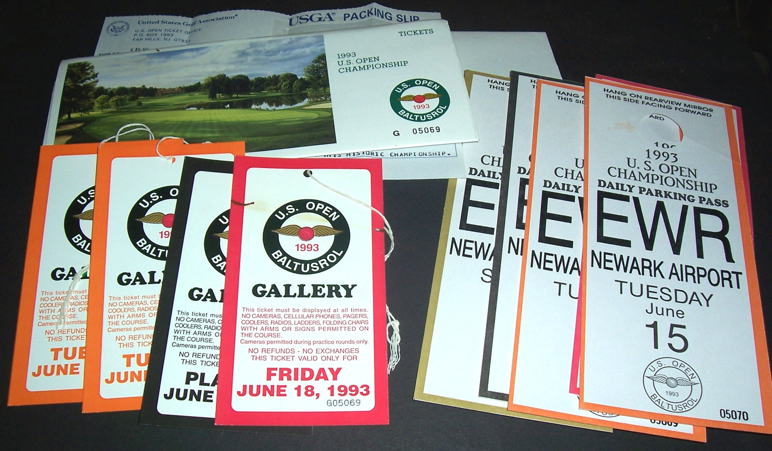 1993 US Open Ticket/parking Pass Pack - Etsy