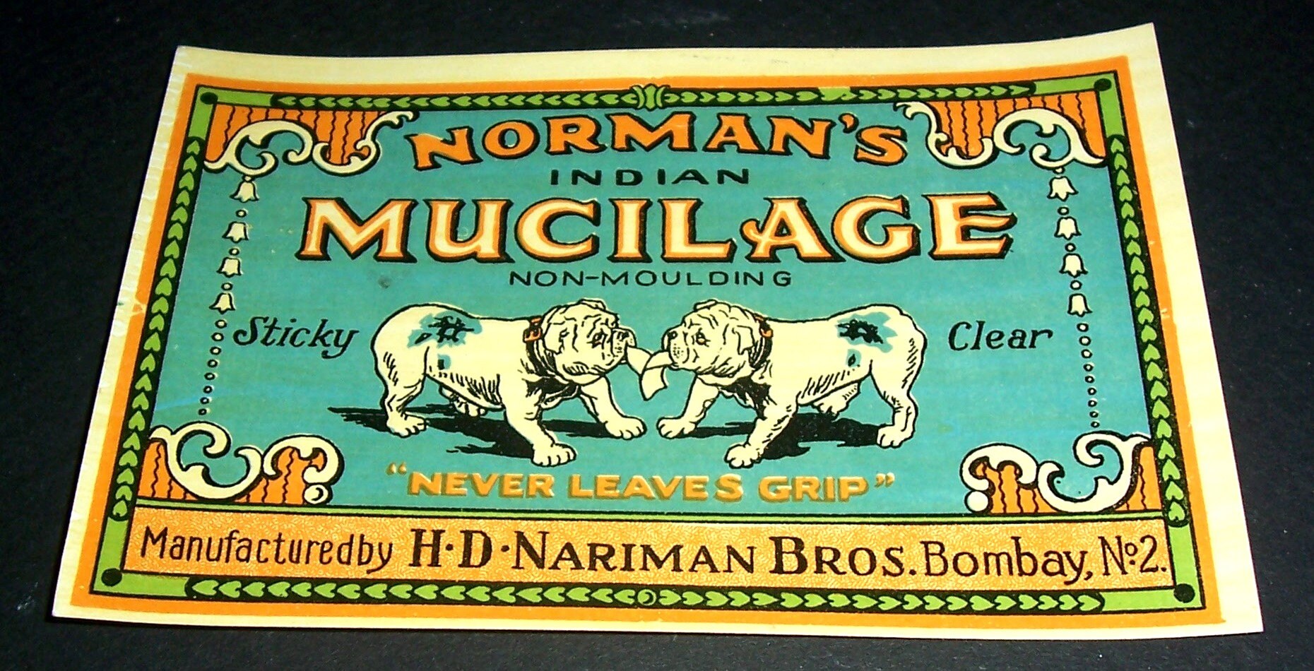 Unused 1930s Norman's Mucilage Label - Etsy