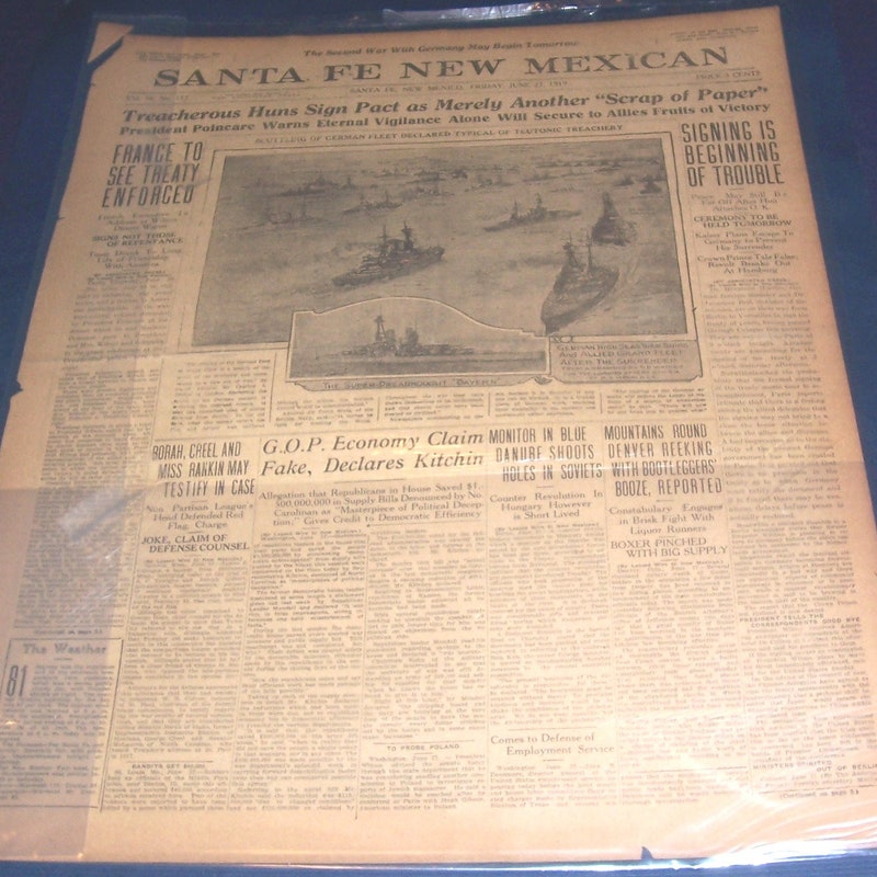 Antique Newspaper - Etsy