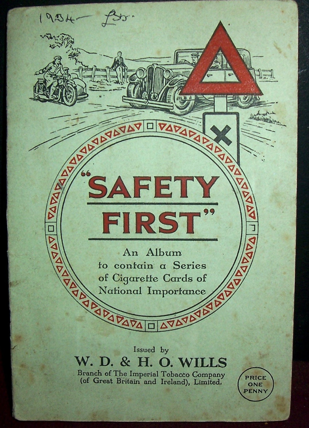 1934 Wills Safety First Full Cigarette Card Album - Etsy