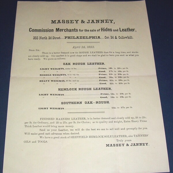 Janney Leather - Etsy