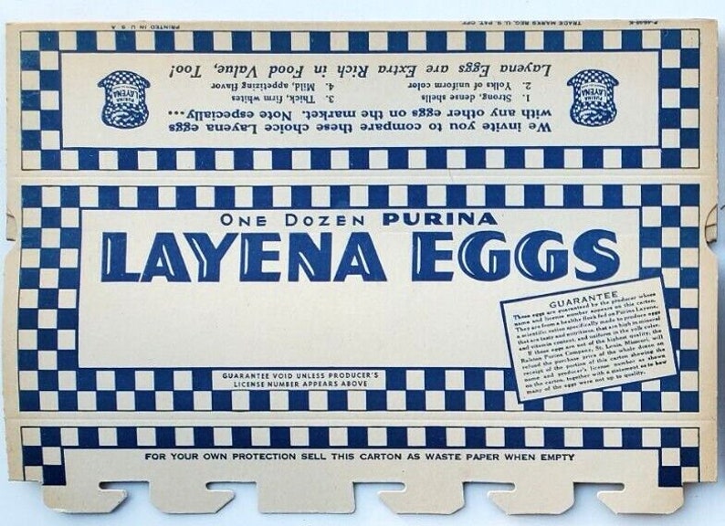 1930s Unused Layena Eggs Carton - Etsy