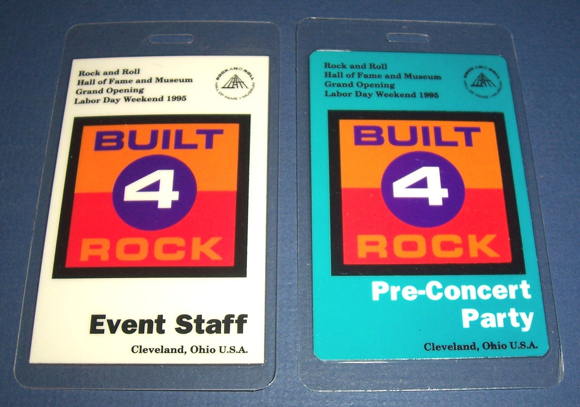 1995 Rock & Roll Hall of Fame Brochure, Grand Opening Program, 2 Grand ...