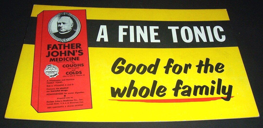 Vintage Father John's Medicine Store Sign - Etsy
