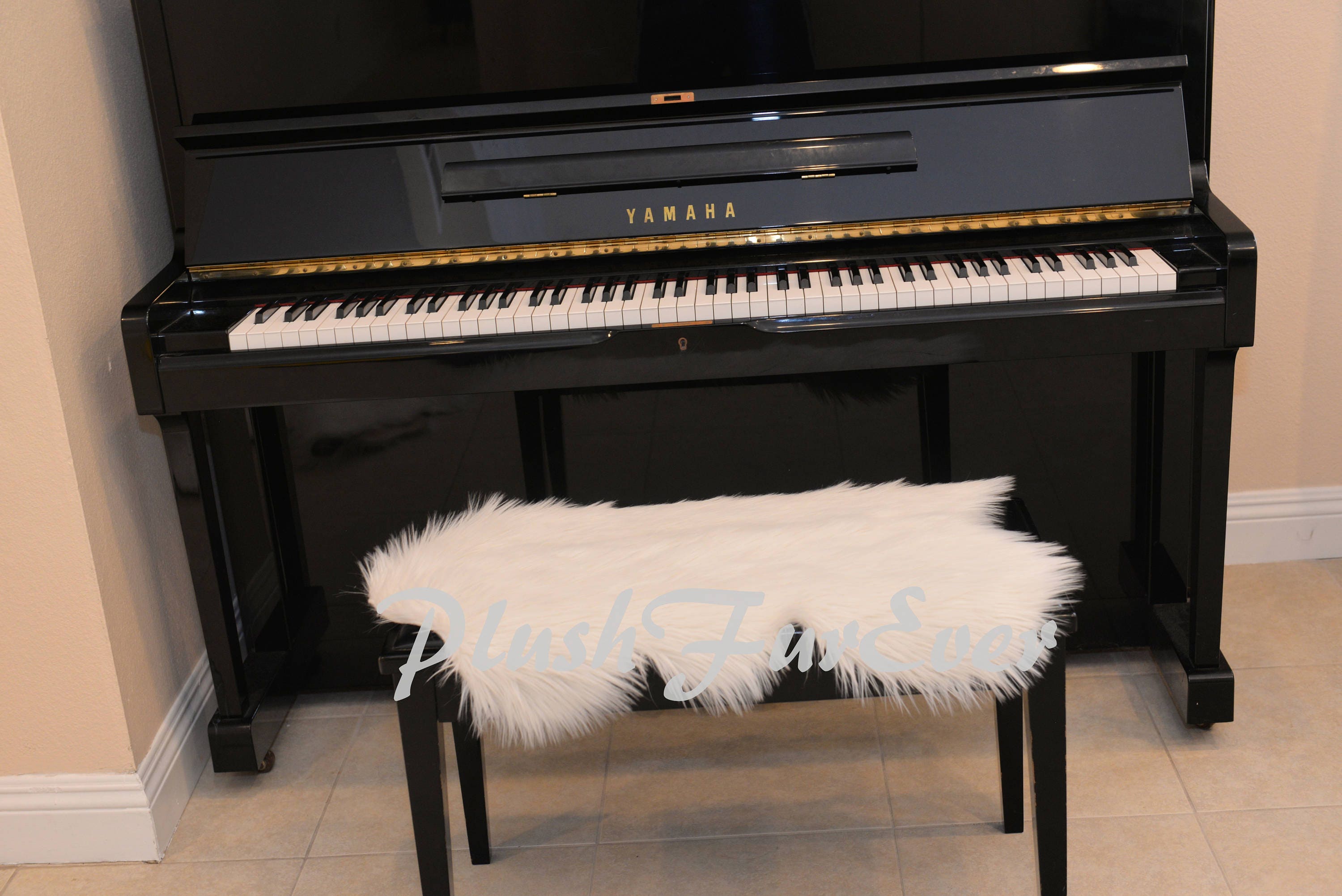 Luxury PIANO PAD DECORS Fancy Fur Sheepskin Cute Sheep Pelt | Etsy