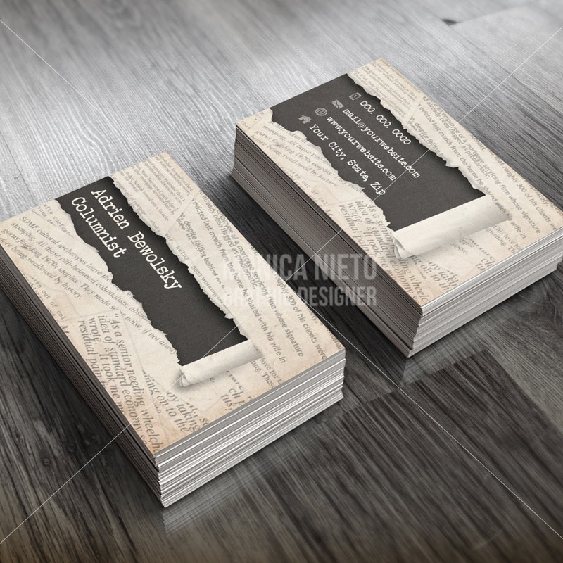 Writer Business Card - Etsy