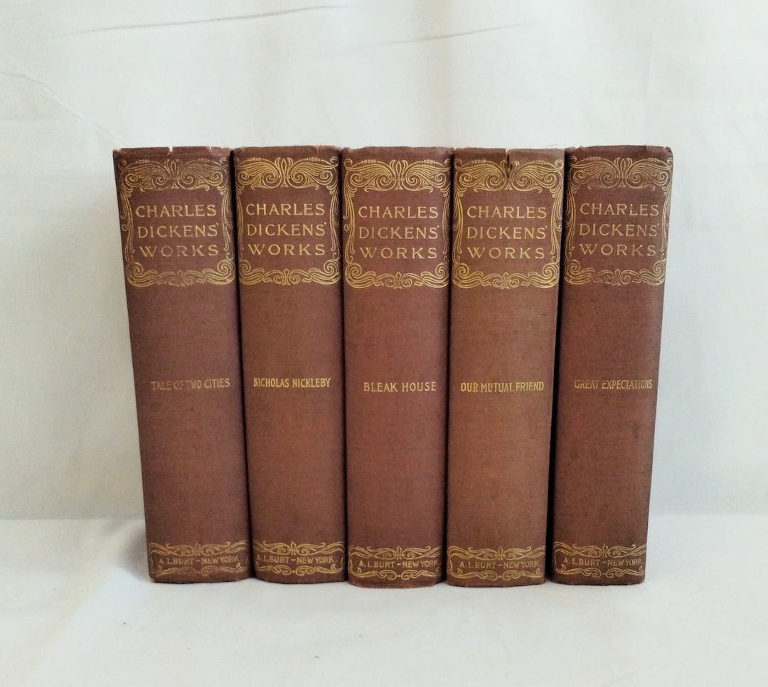 1900 Antique Charles Dickens Books, Set of Five, A.L. Burt Publisher - Etsy