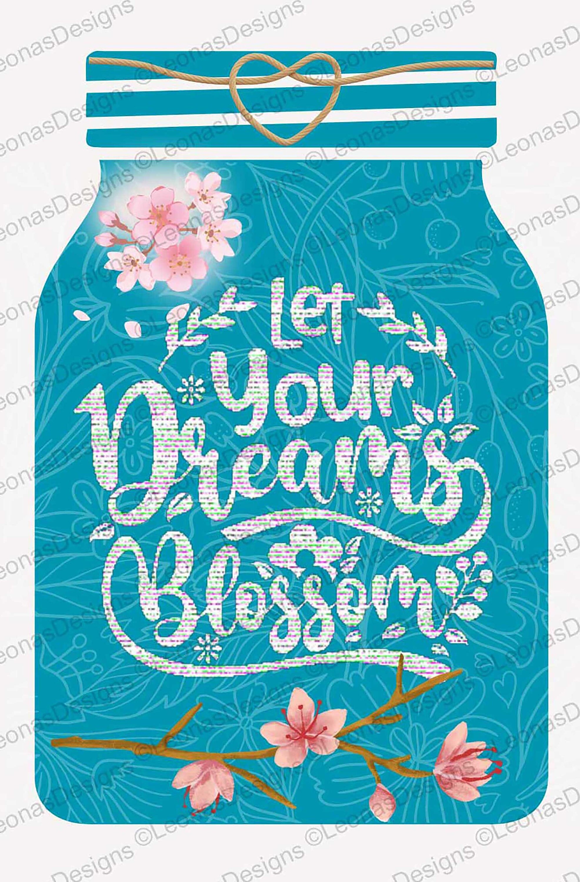 Mason Jars With Inspiring Quotes in Two Sizes. Printable. Digital ...