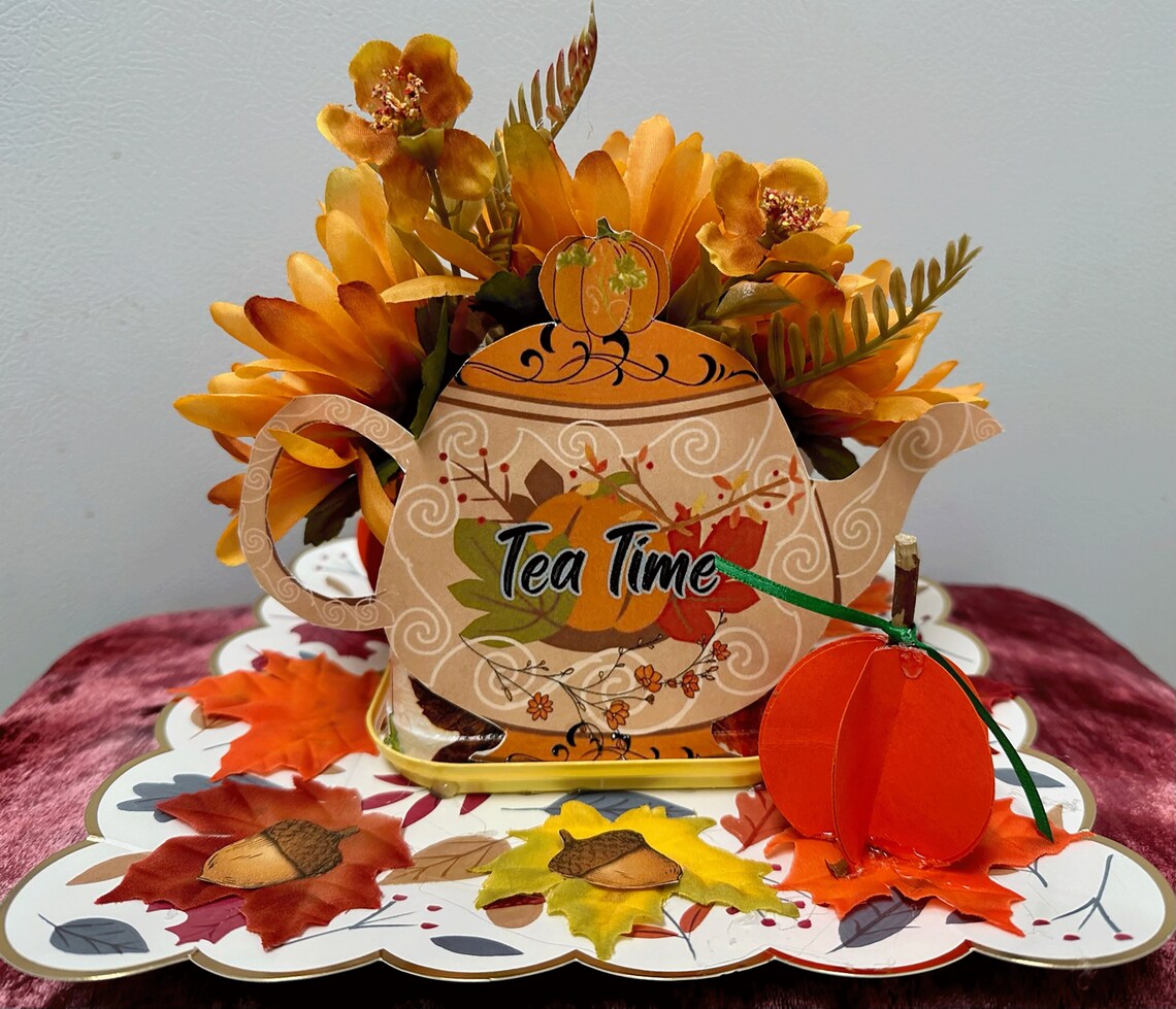 Printable Fall Teapot Centerpiecedigital Download - Etsy