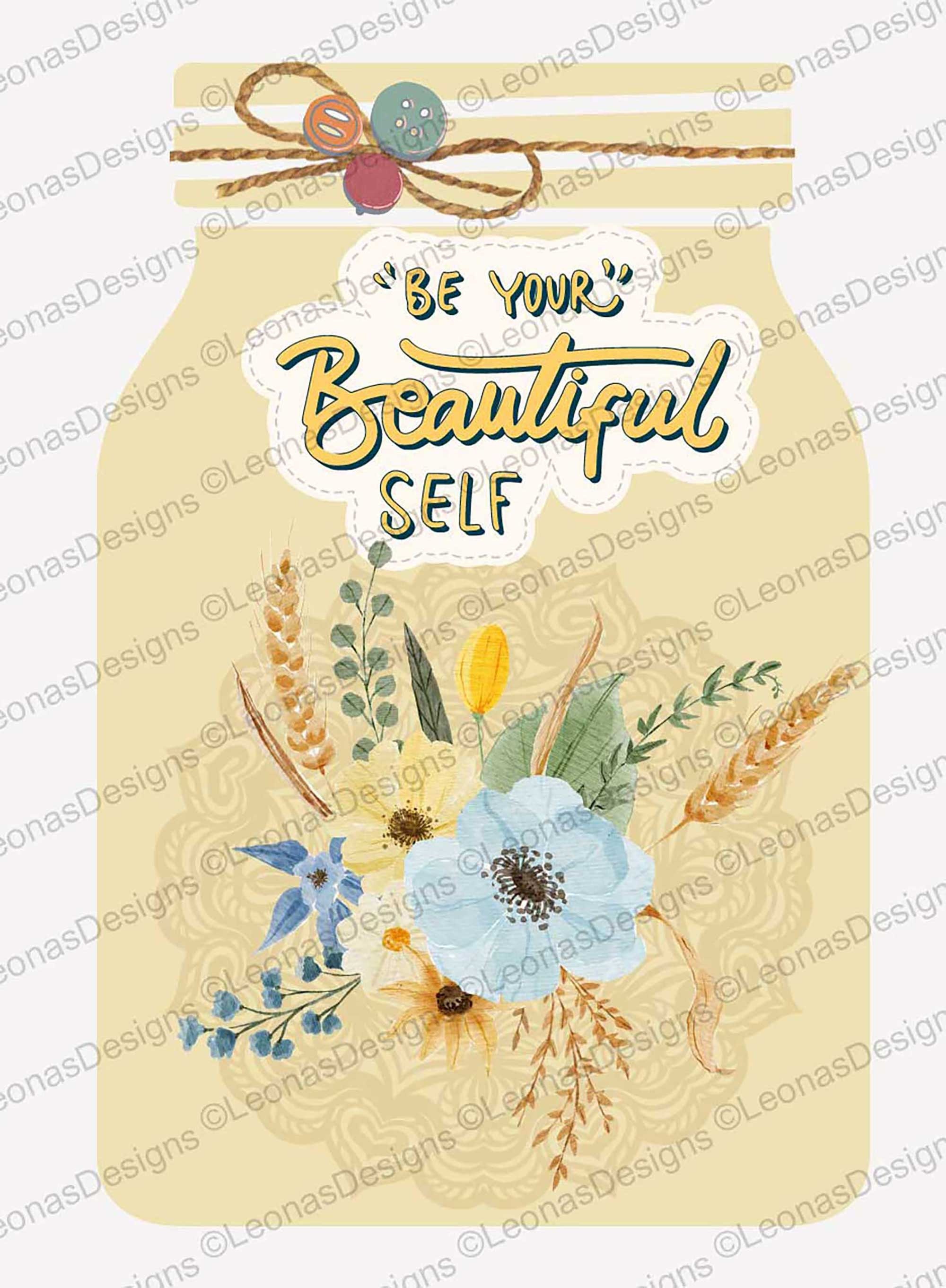 Mason Jars With Inspiring Quotes in Two Sizes. Printable. Digital ...