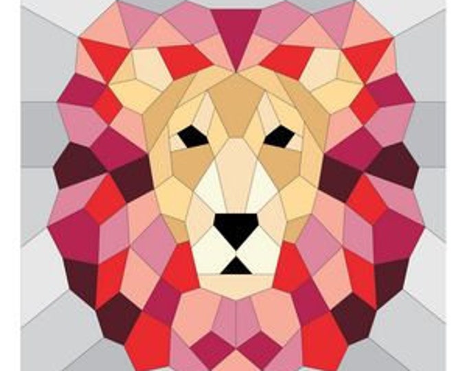 The Lion Quilt Pattern English Paper Piecing Violet Craft VC017 - Etsy
