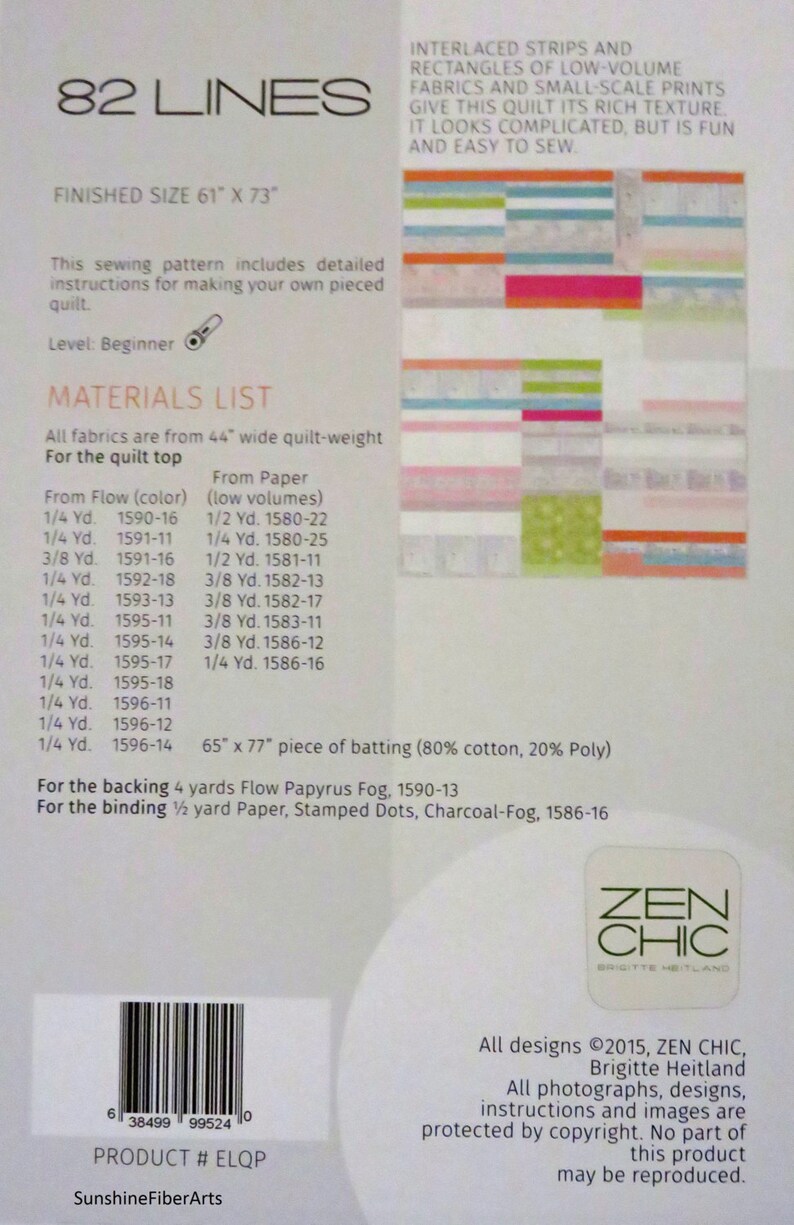 82 Lines Quilt Pattern Zen Chic Brigitte Heitland Moda | Etsy 82 Lines Quilt Pattern Zen Chic Brigitte Heitland Moda | Etsy