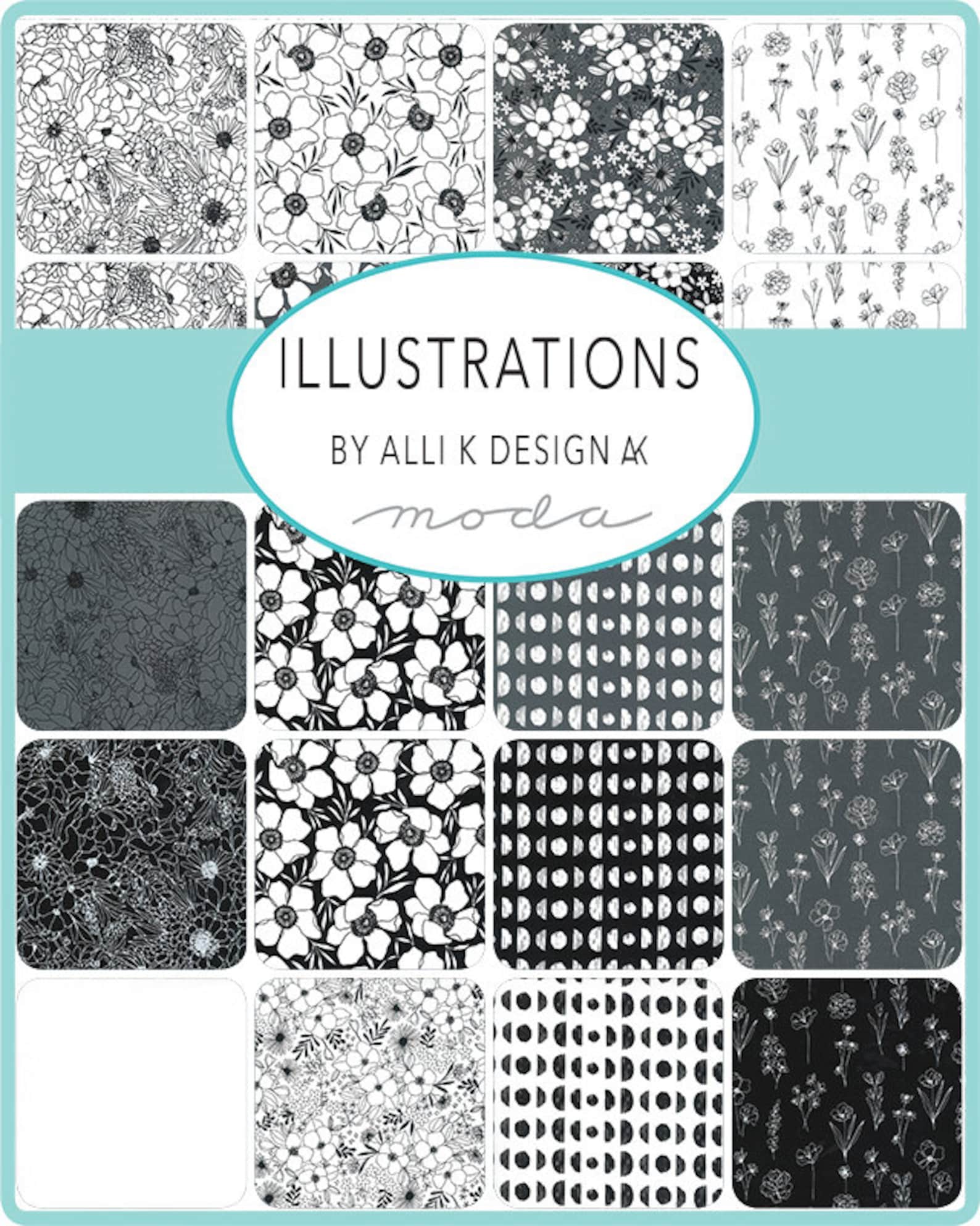 Illustrations Alli K Design Alli Koch Moda Mini Charm - Etsy