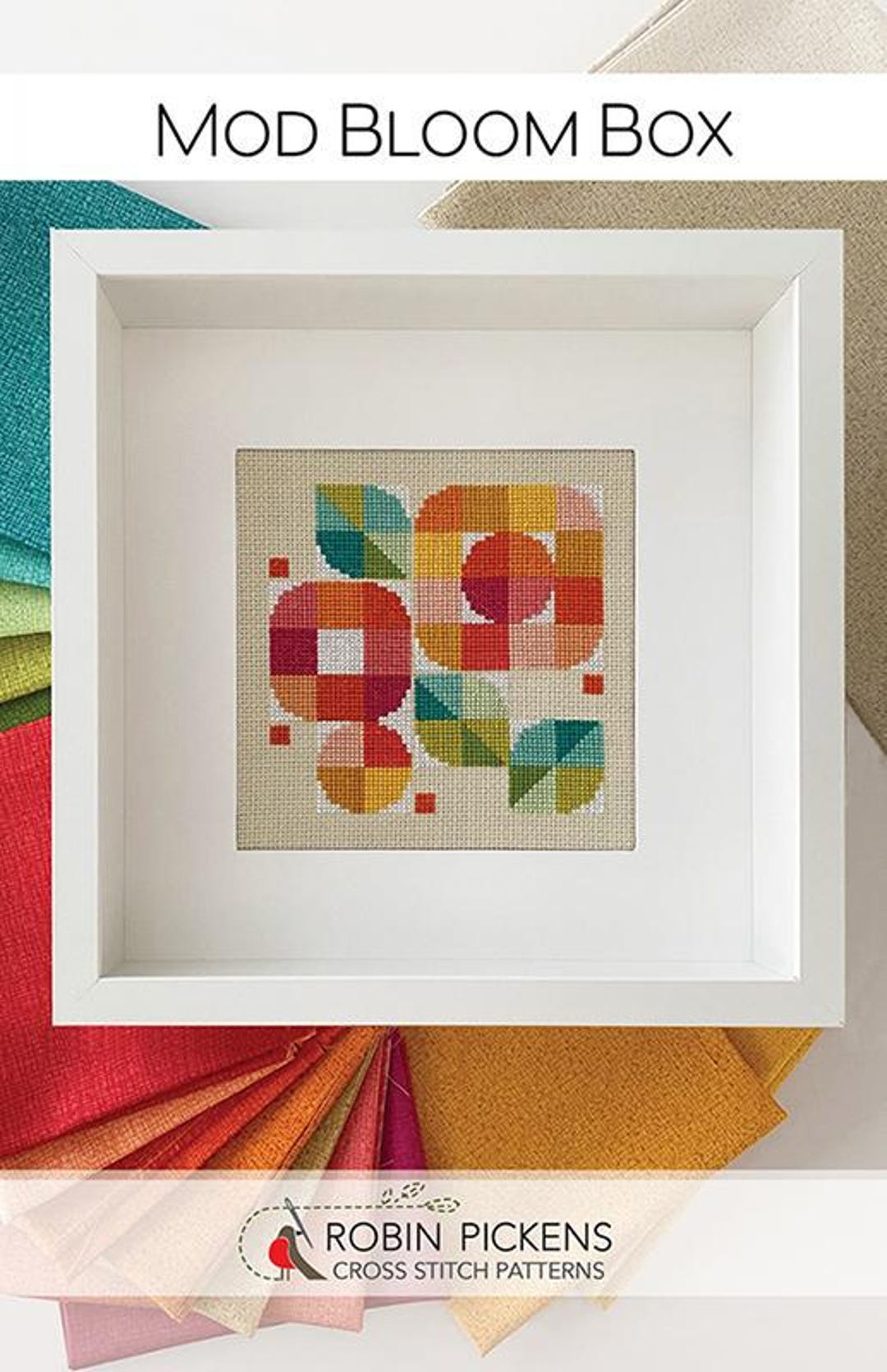 Mod Bloom Box Cross Stitch Pattern - Robin Pickens - Moda - RPCSP ...