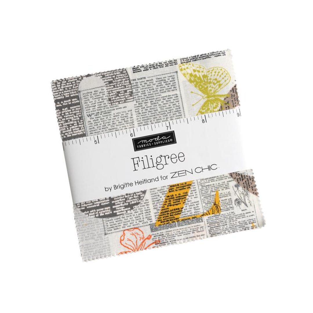 Filigree - Zen Chic - Moda - 42 Pieces - Charm Pack - 1810PP - Etsy