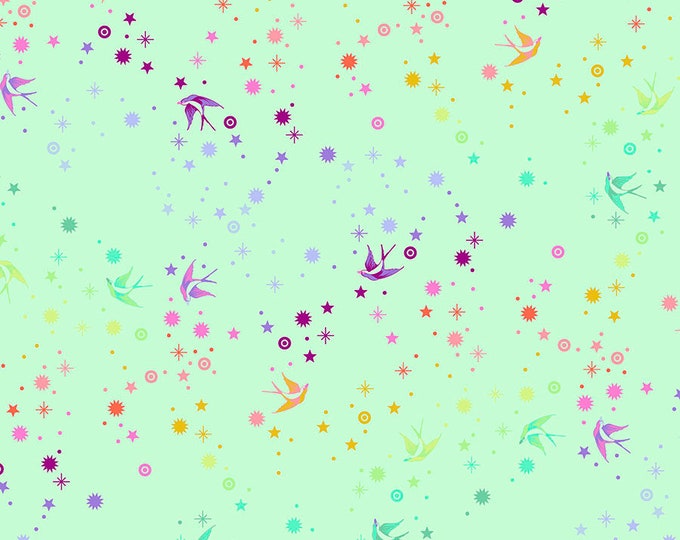 1/2 Yard - Tula's True Colors - Fairy Dust - Mint - Tula Pink ...