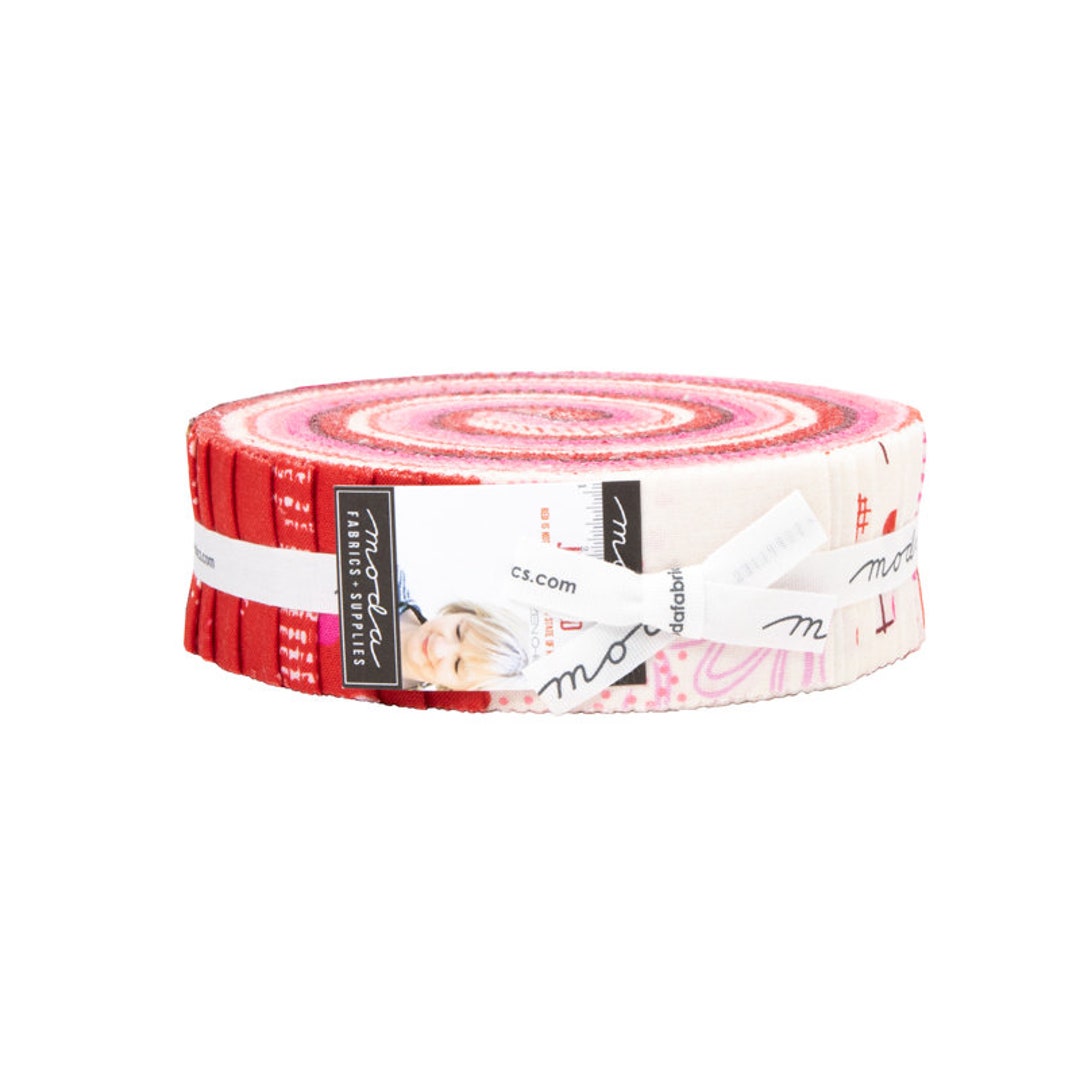 Just Red Zen Chic Brigitte Heitland Moda 40 Strips Honey Bun 1700HB - Etsy
