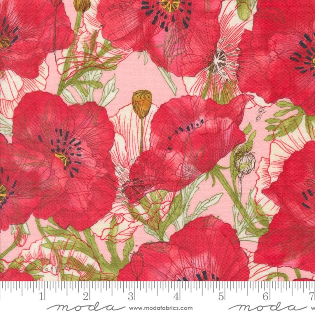 1/2 Yard - Superbloom - Carnation - Robin Pickens - Moda - Fabric ...