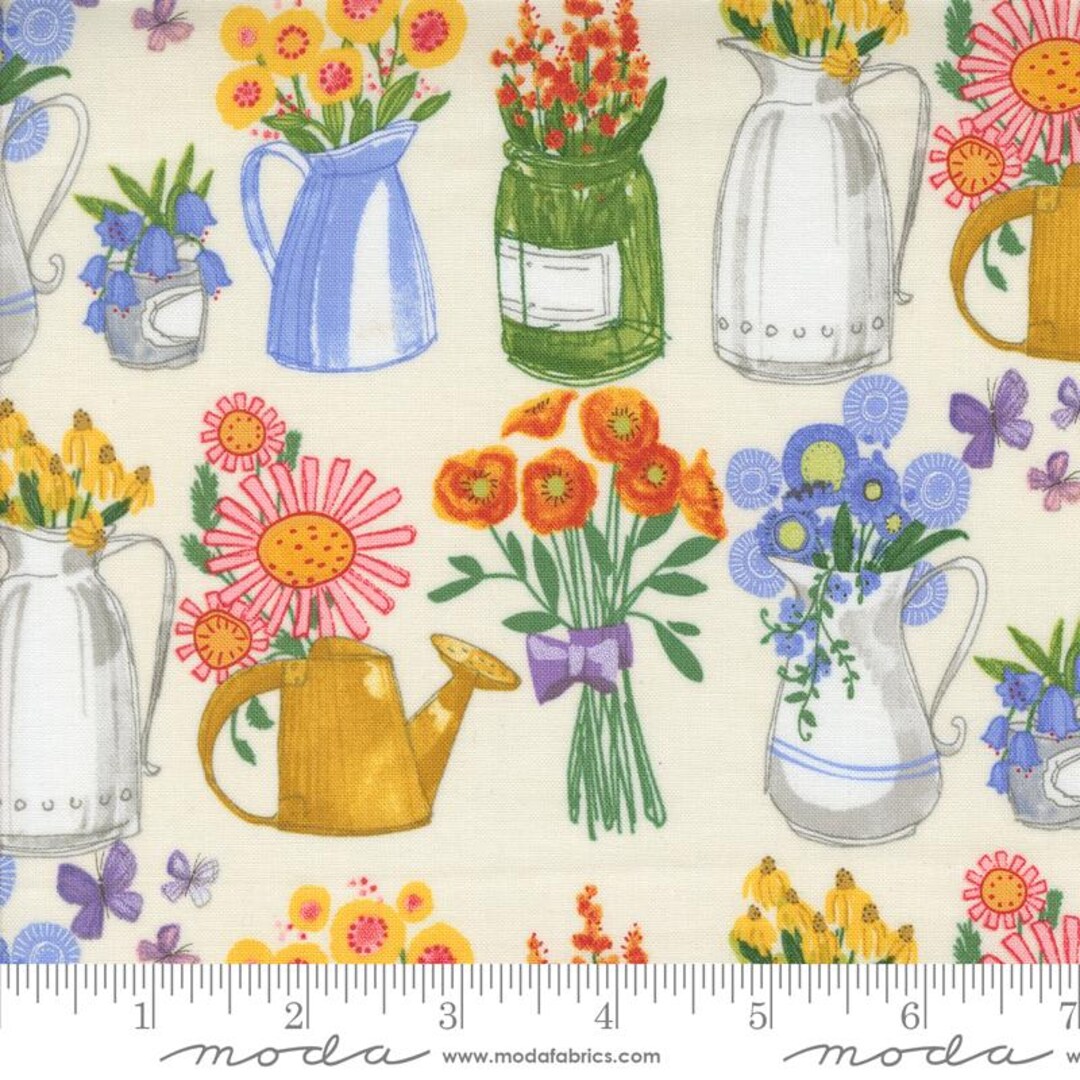 1/2 Yard - Superbloom - Cream - Robin Pickens - Moda - Fabric Yardage ...