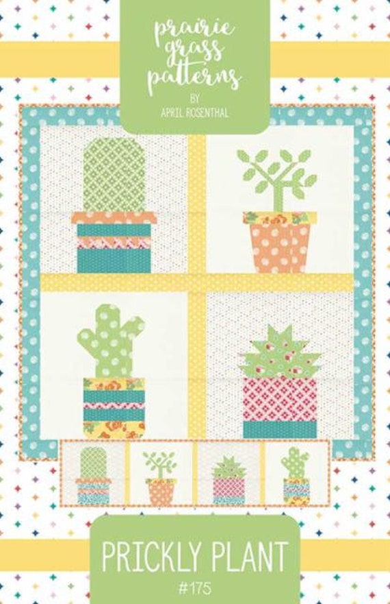 Prickly Plant Quilt Pattern Prairie Grass Patterns April | Etsy