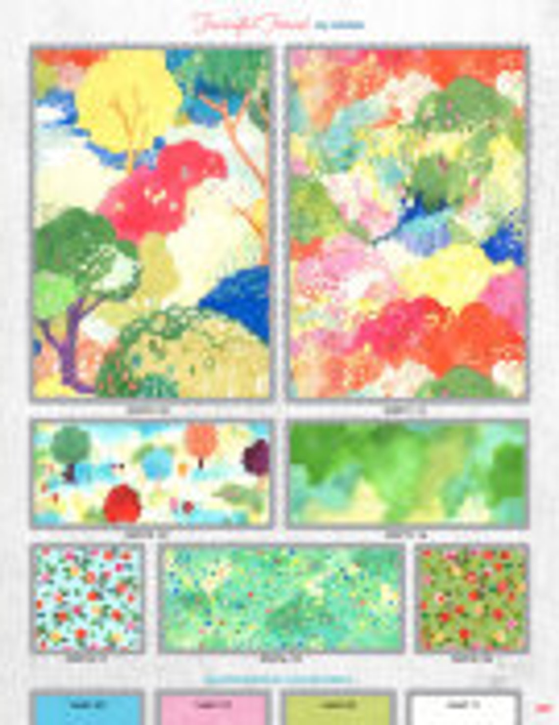 Fanciful Forest Momo Moda 42 Pieces Charm Pack | Etsy