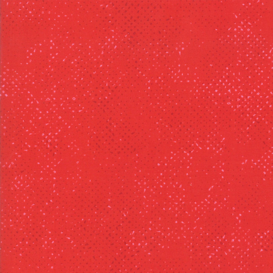 1/2 Yard - Just Red - Spotted - Lipstick - Zen Chic - Brigitte Heitland ...