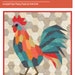 The Rooster Quilt Pattern English Paper Piecing Violet - Etsy