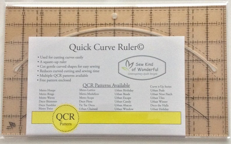 Ruler Quick Curve Sew Kind of Wonderful | Etsy