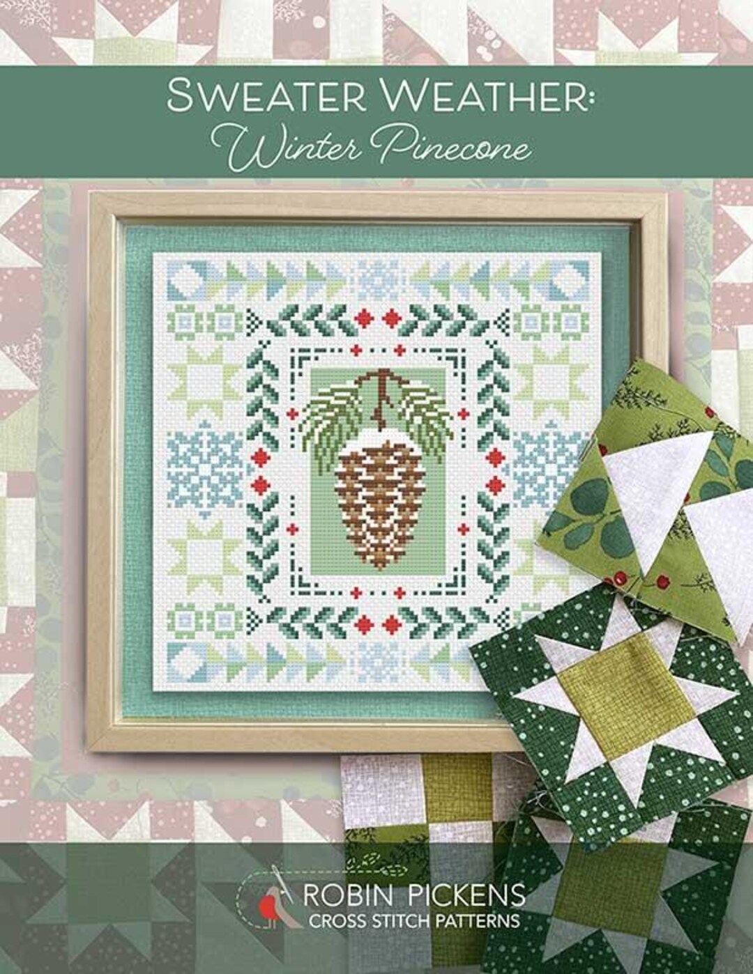 Sweater Weather: Winter Pinecone Cross Stitch Pattern - Robin Pickens ...