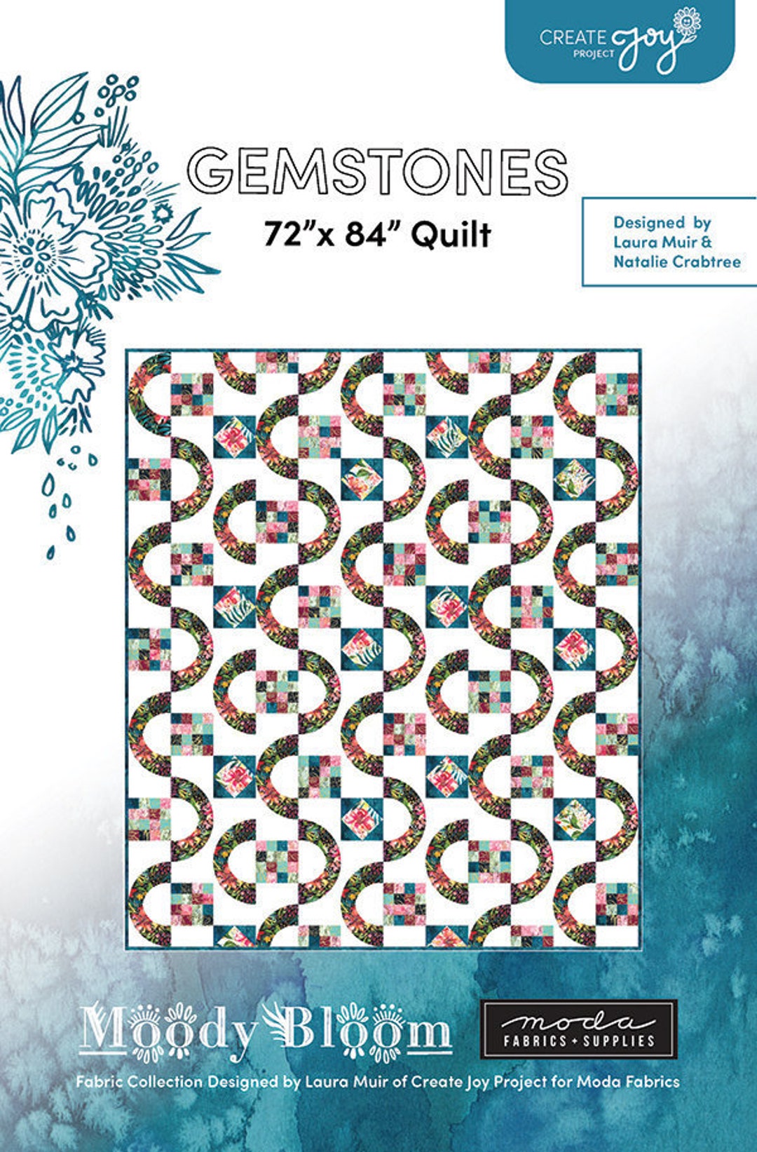 SALE!! Gemstones Quilt Pattern - Moda - Create Joy Project - Moody ...