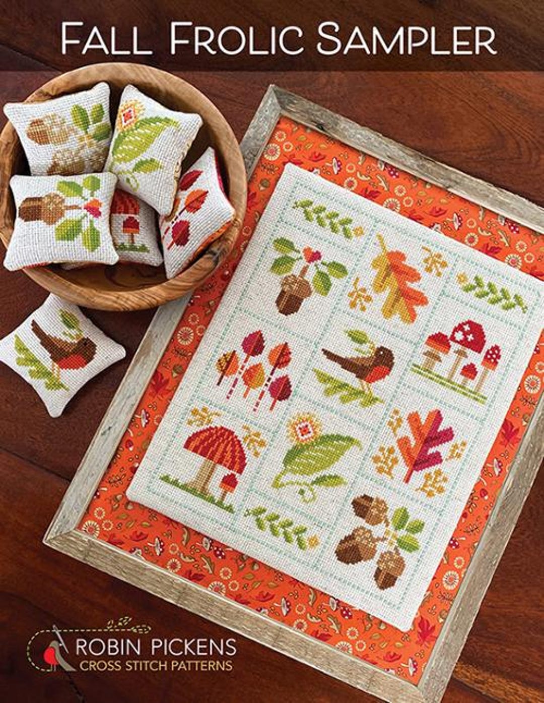 Fall Frolic Sampler Cross Stitch Pattern - Forest Frolic - Robin ...