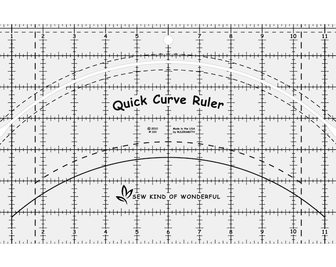 Ruler Quick Curve Sew Kind of Wonderful | Etsy